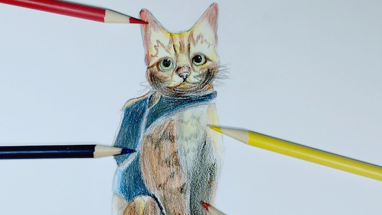 Stray Cat Drawing Timelapse #shorts #drawing #indiegame #stray - YouTube