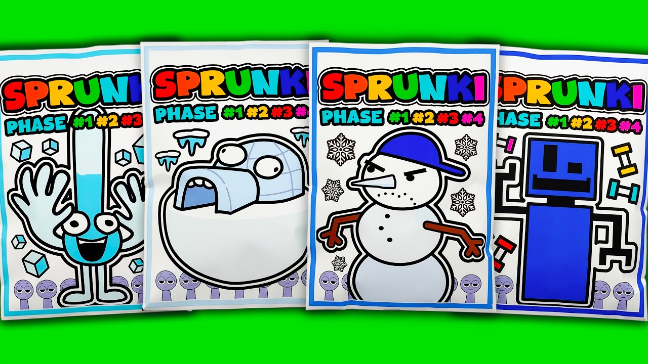 🌈SPRUNKI Cool As Ice Blind Bag Thermomity Iggley Bad Snowman ...