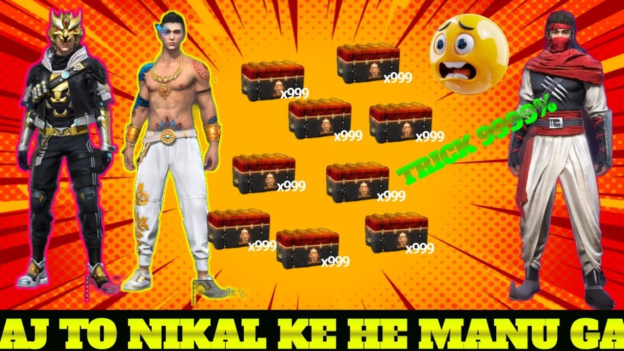 FREE FIRE BOX OPEN TRICK FREE FIRE DIWALI BUNDLE KESA NIKALE 9999 ...