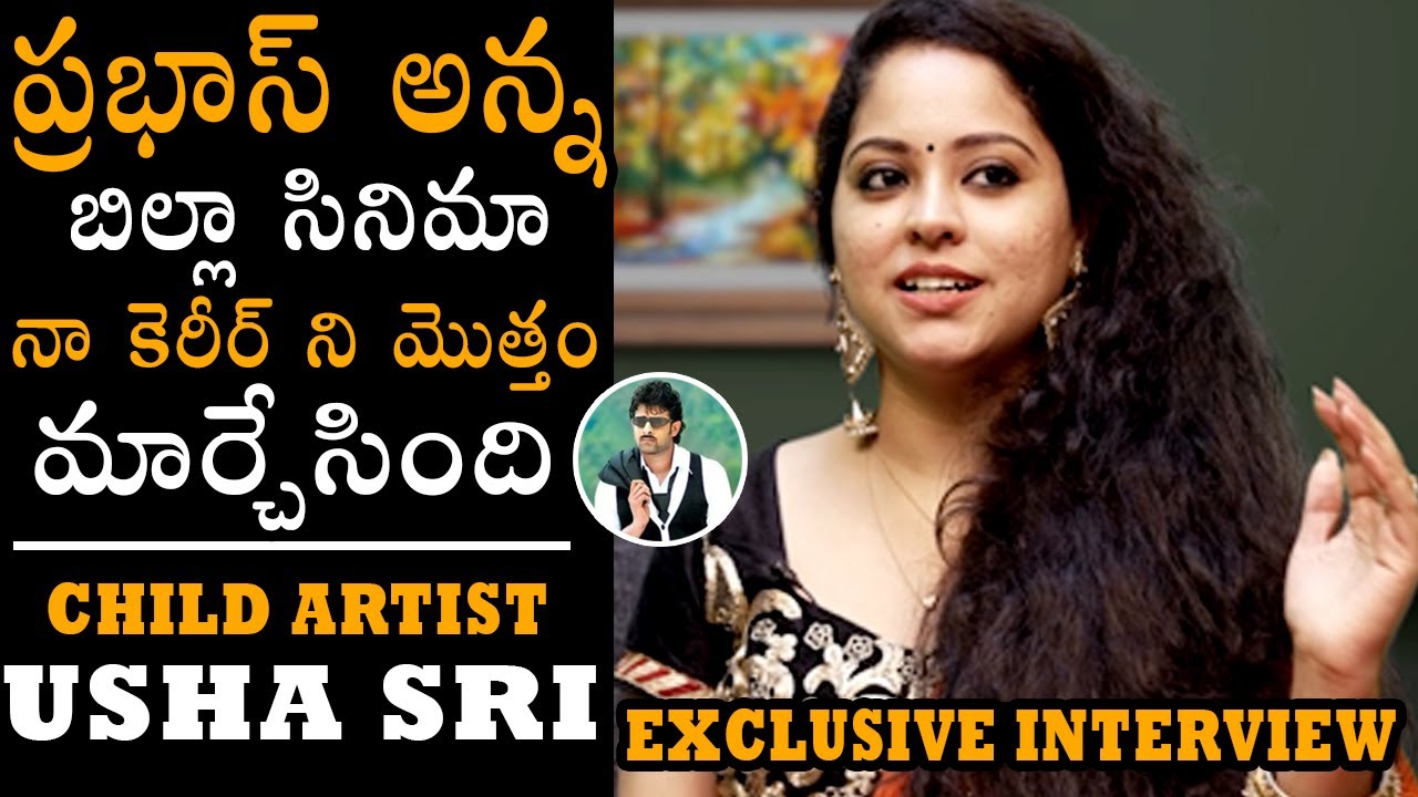 Child Artist Usha Sri About Her Shooting Memories With Prabhas ...
