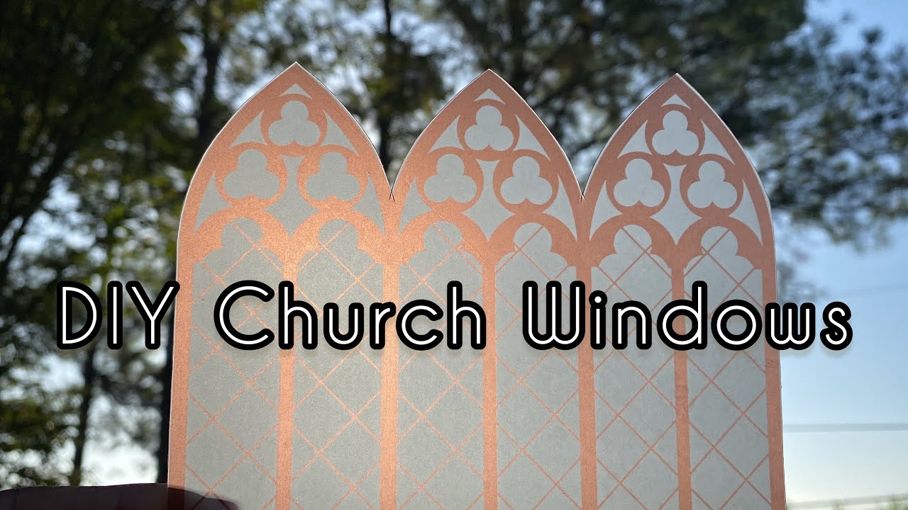 DIY Easy Miniature Church Windows - YouTube