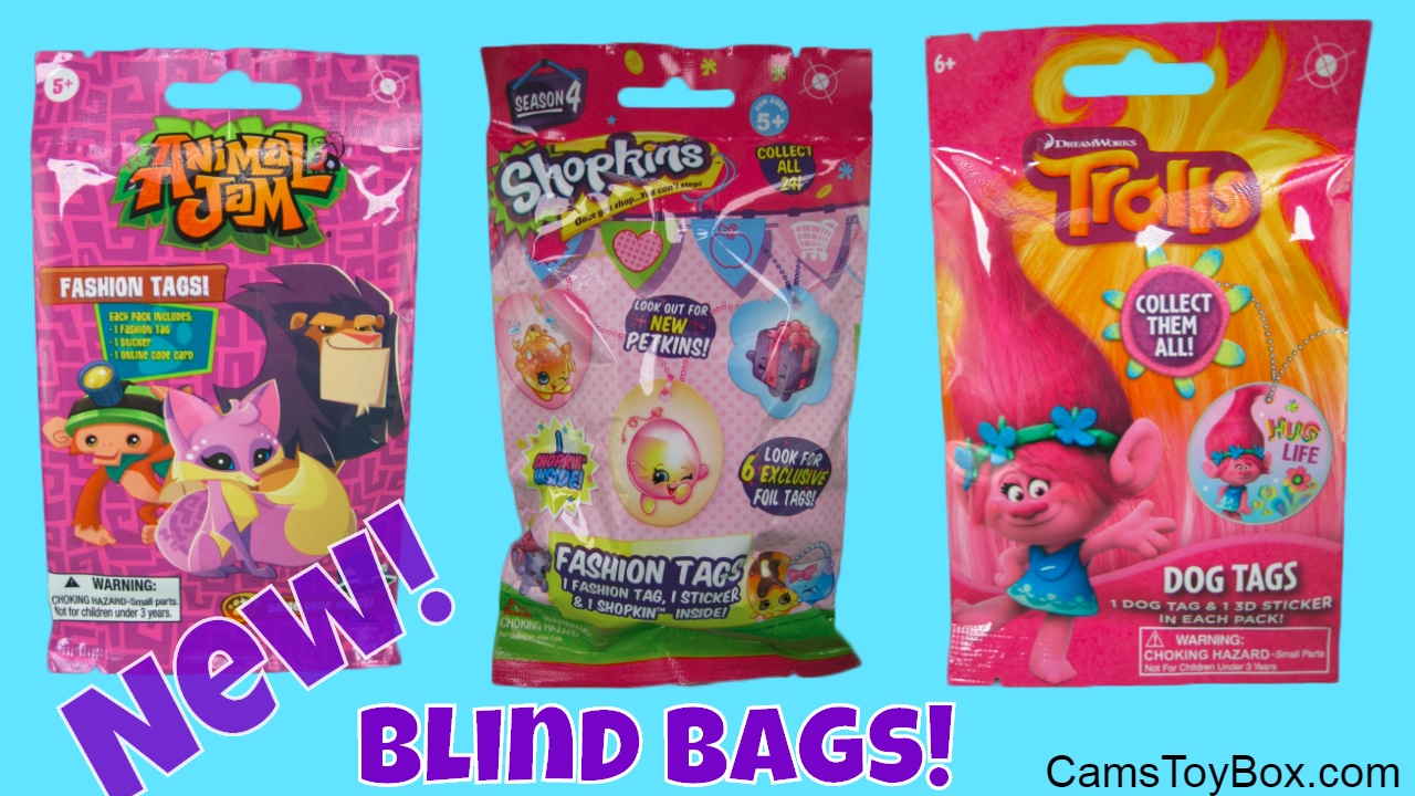 Trolls Animal Jam Dog Fashion Tags Blind Bags Shopkins Toys Surprise ...