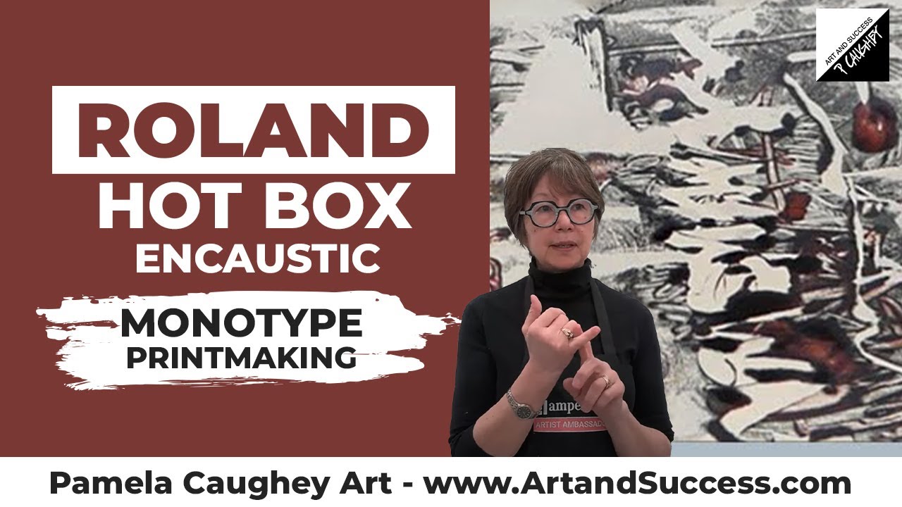 171 - Pamela Caughey - Encaustic Monotype - Roland Hot Boxes - Printmaking #encausticpainting ...