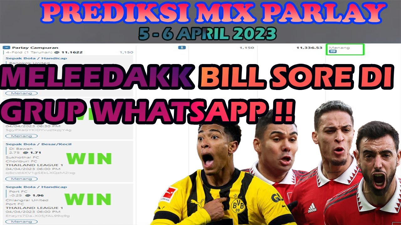PREDIKSI PARLAY MALAM INI 5 - 6 APRIL 2023 | PREDIKSI BOLA PALING ...
