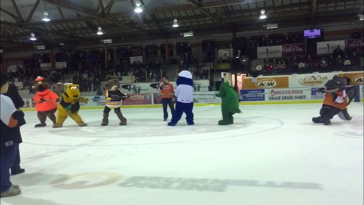 Drumheller Dragons - Mascot Tug of War - YouTube