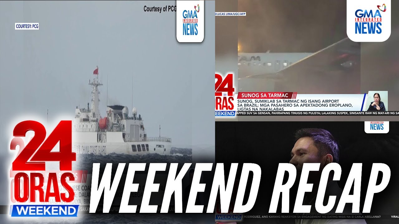 24 Oras Weekend: (Parts 3 & 4) Sunog sa airport | China vessel ...