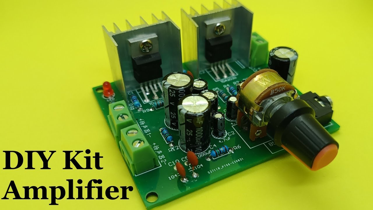 TDA2030A Stereo Amplifier Kit – 2×15W Assembly & Test - YouTube