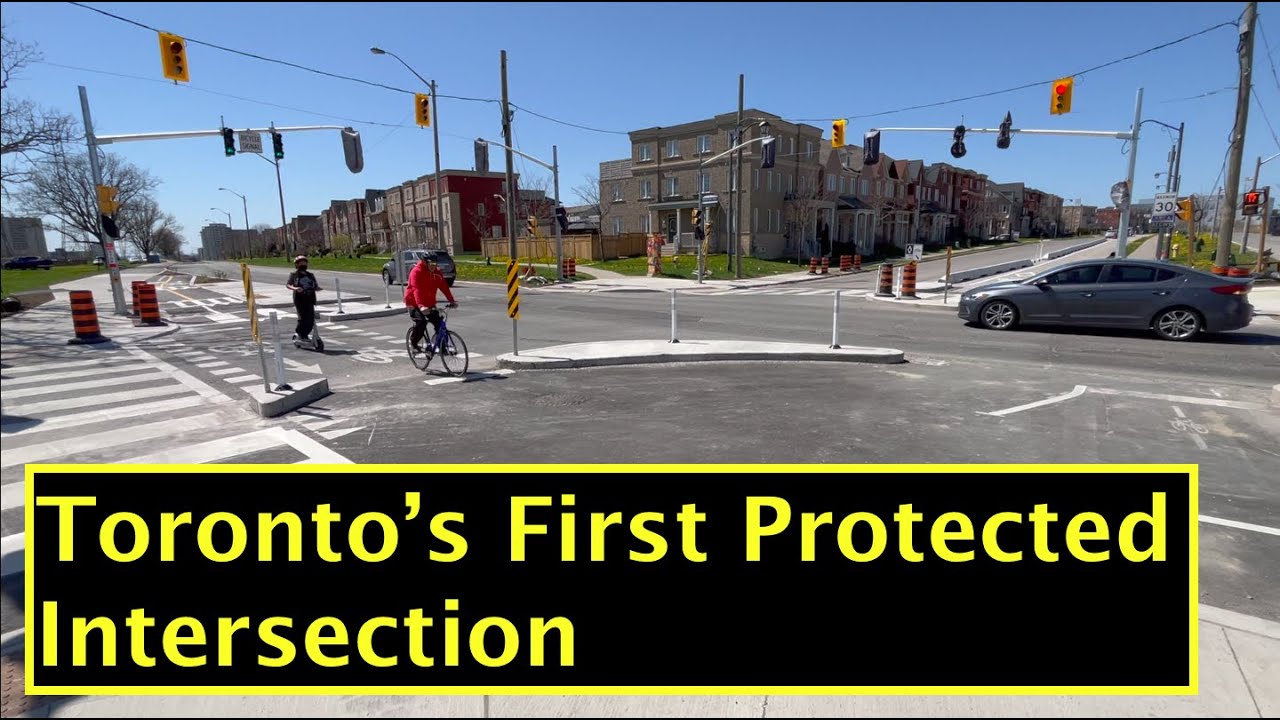 Toronto's First Protected Intersection - YouTube