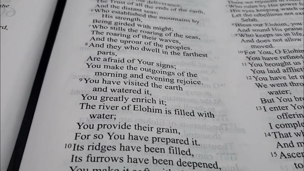 Tehillim (Psalms) 65 - YouTube