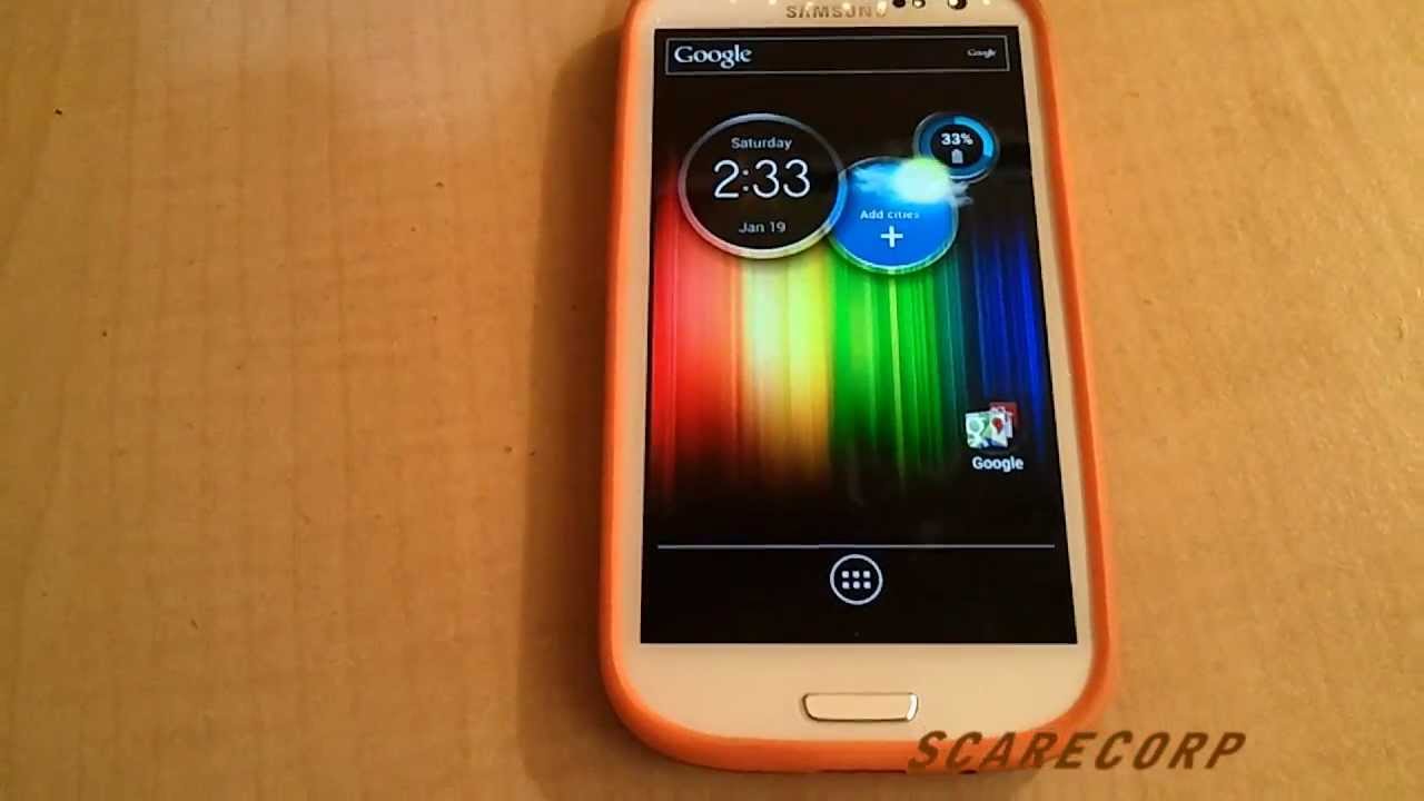 Samsung GS3 - Atrix HD Circle Widgets Tutorial - YouTube