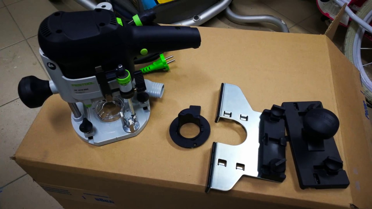 Unpacking / unboxing router Festool OF 1010 EBQ-Plus 574335 - YouTube