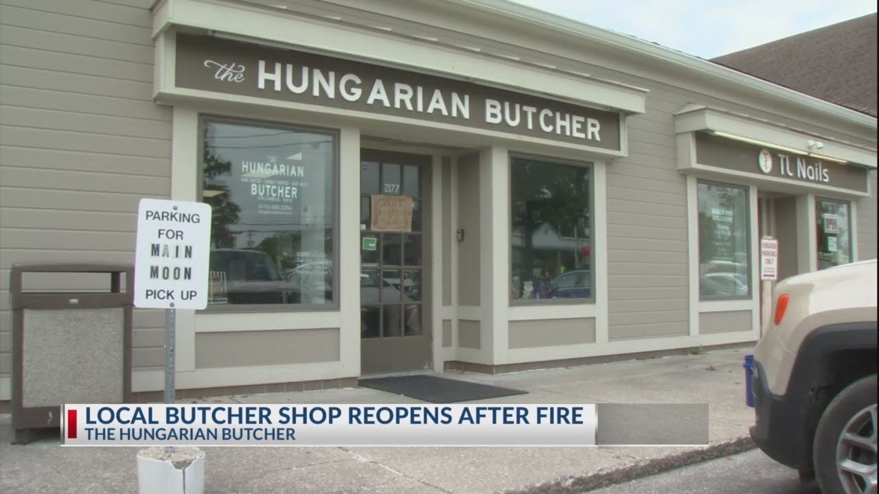 Local butcher shop reopens after fire - YouTube