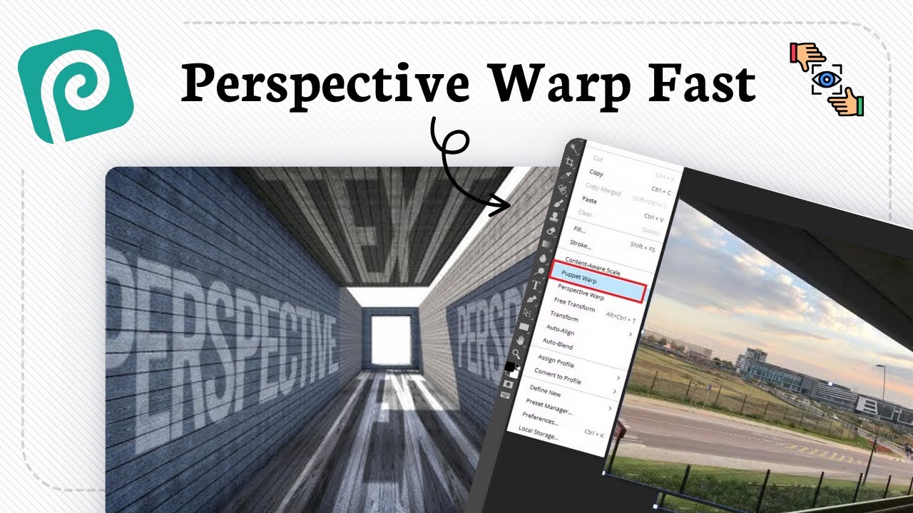 How to use perspective warp in Photopea (Warp Method) - YouTube
