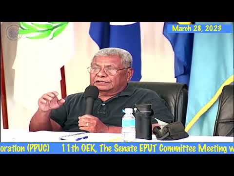 Palau National Congress | The Senate EPUT Committee Meeting with PPUC 3 ...