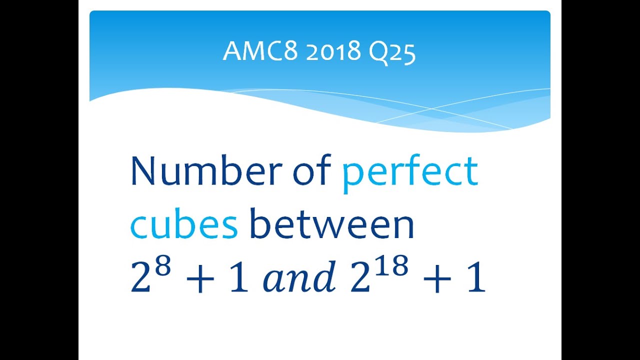 AMC8 2018 Problem 25 - YouTube