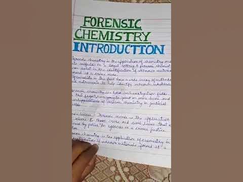 chemistry project -class12(FORENSIC SCIENCE) - YouTube