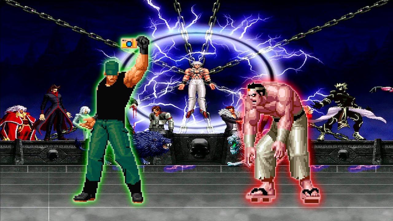 [KOF Mugen] Clark Still Team vs Goro Daimon Team - YouTube