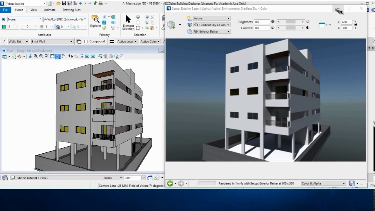 AECOsim Connect Edition V43 Visualização parte 1 - YouTube