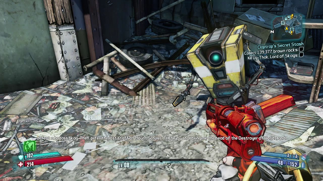 Claptraps secret stash - YouTube