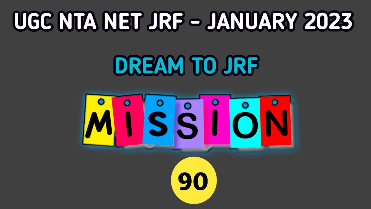 Dream to JRF UGC NTA NET 2023 Paper 1 in Tamil - YouTube