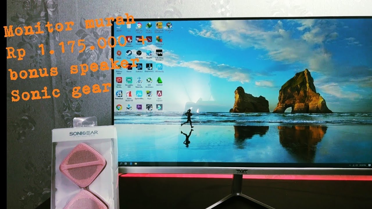 Unboxing dan test Monitor murah armageddon pro series PF22HD Super ...