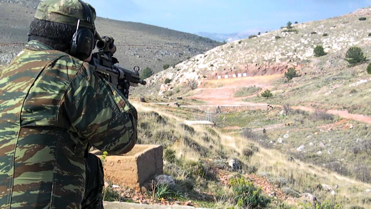 HK G3A4 firing static and moving targets. - YouTube