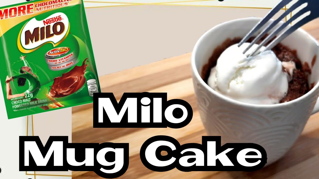 MILO Mug Cake using MICROWAVE! (SUPER EASY!) | Kristina's Kitchen - YouTube