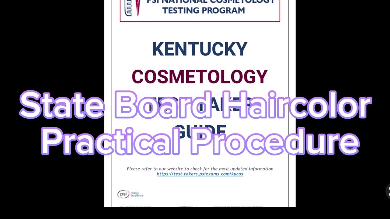 State Board Haircolor Practical Procedure @Allthingscosmetology - YouTube