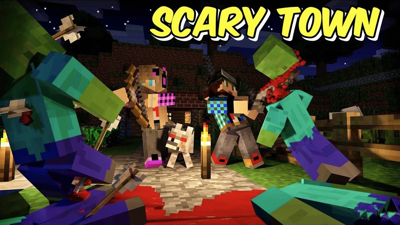 ΕΠΙΒΙΩΝΟΥΜΕ ΣΕ ΜΙΑ ΠΟΛΥ ΤΡΟΜΑΚΤΙΚΗ ΠΟΛΗ MINECRAFT LET'S PLAY KRISTINA ...