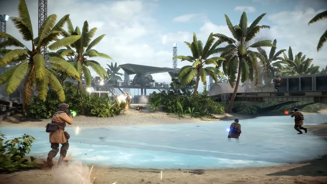 Star Wars: Battlefront 2 (2005) Scarif-Beach Rebels Side - YouTube