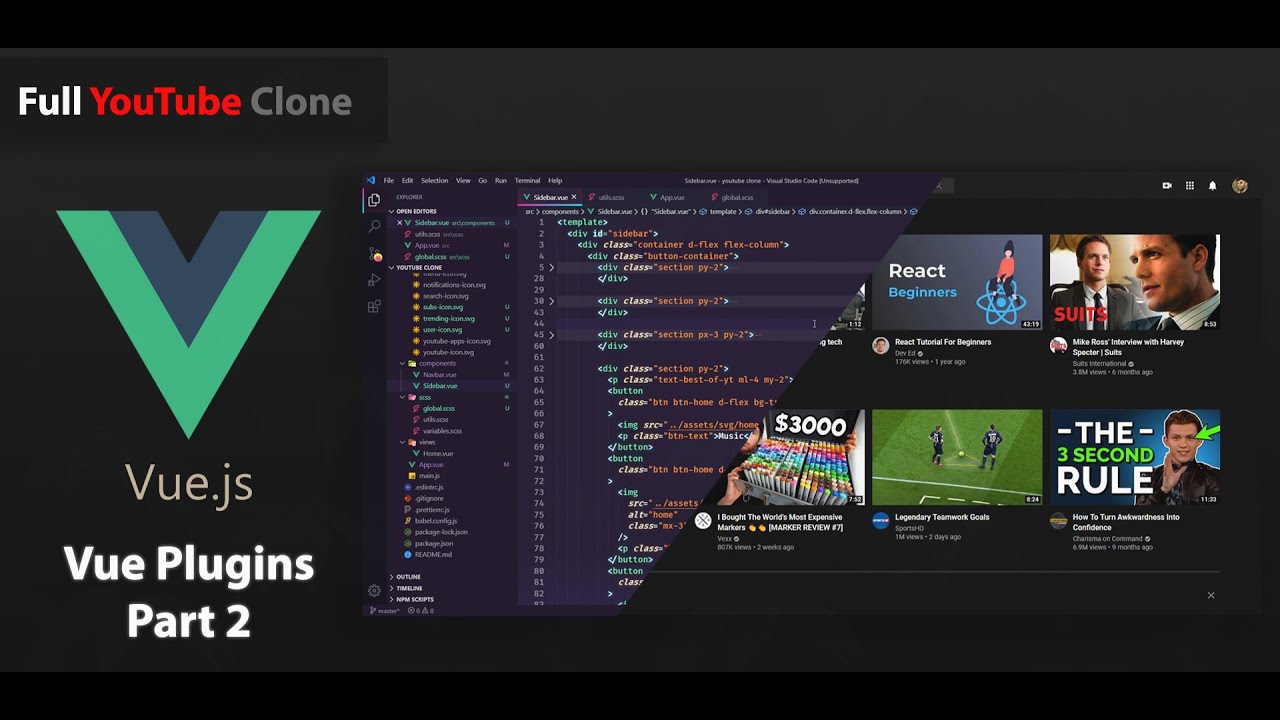 VueTube | YouTube Clone | Installing Vue Plugins | Part 2 - YouTube VueTube | YouTube Clone | Installing Vue Plugins | Part 2 - YouTube