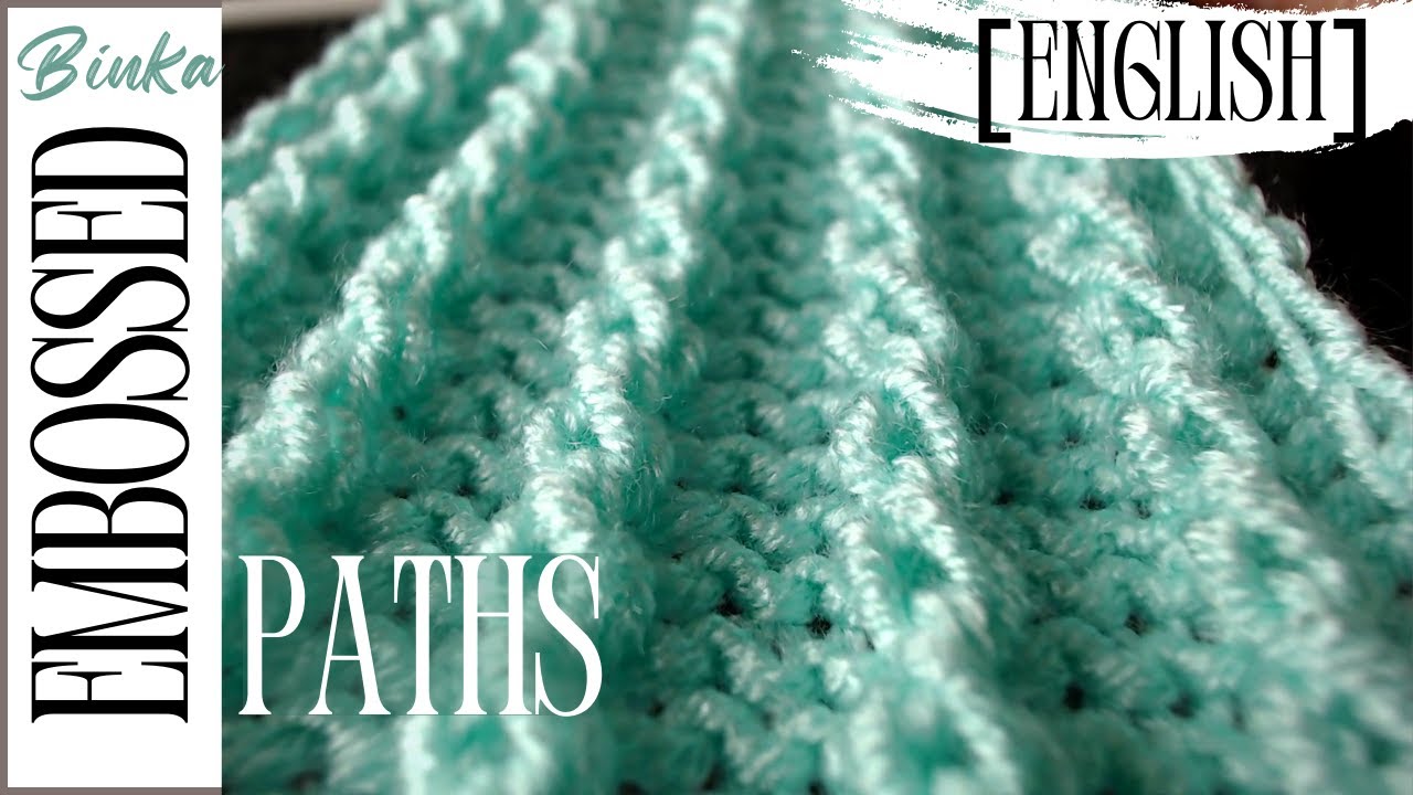 [English] Embossed, and easy-to-knit original pattern. - YouTube
