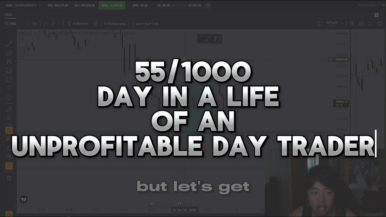 55/1000 : Day In a Life Of a Unprofitable Day Trader + Trade Recap ...