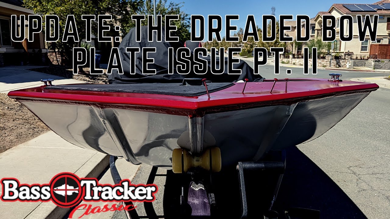 Update to my cracked bow plate on the Bass Tracker Classic XL. What an ...