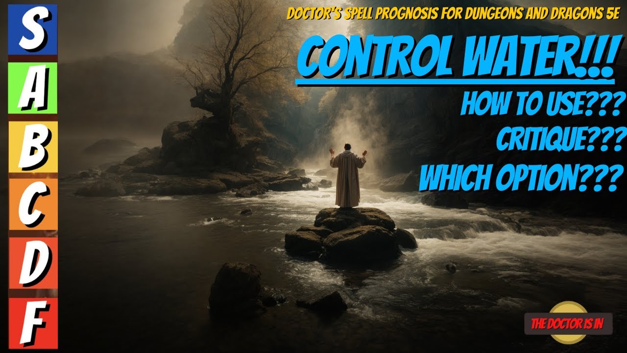 CONTROL WATER: How To Use Control Water for Dungeons and Dragons - YouTube