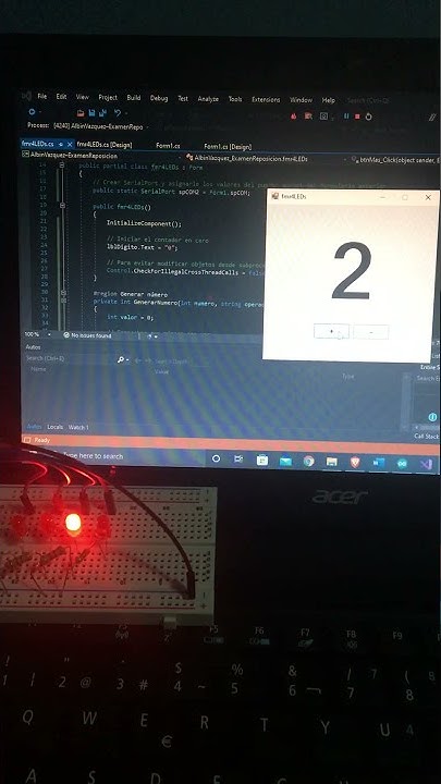 Binario 0-8 | C# & Arduino - YouTube