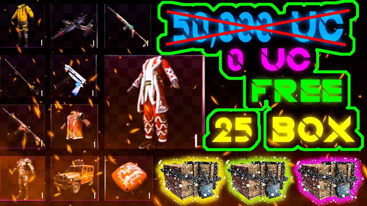 50,000 UC Box Opening For Free | Pubg Mobile Box Opening | Pubg Mobile ...