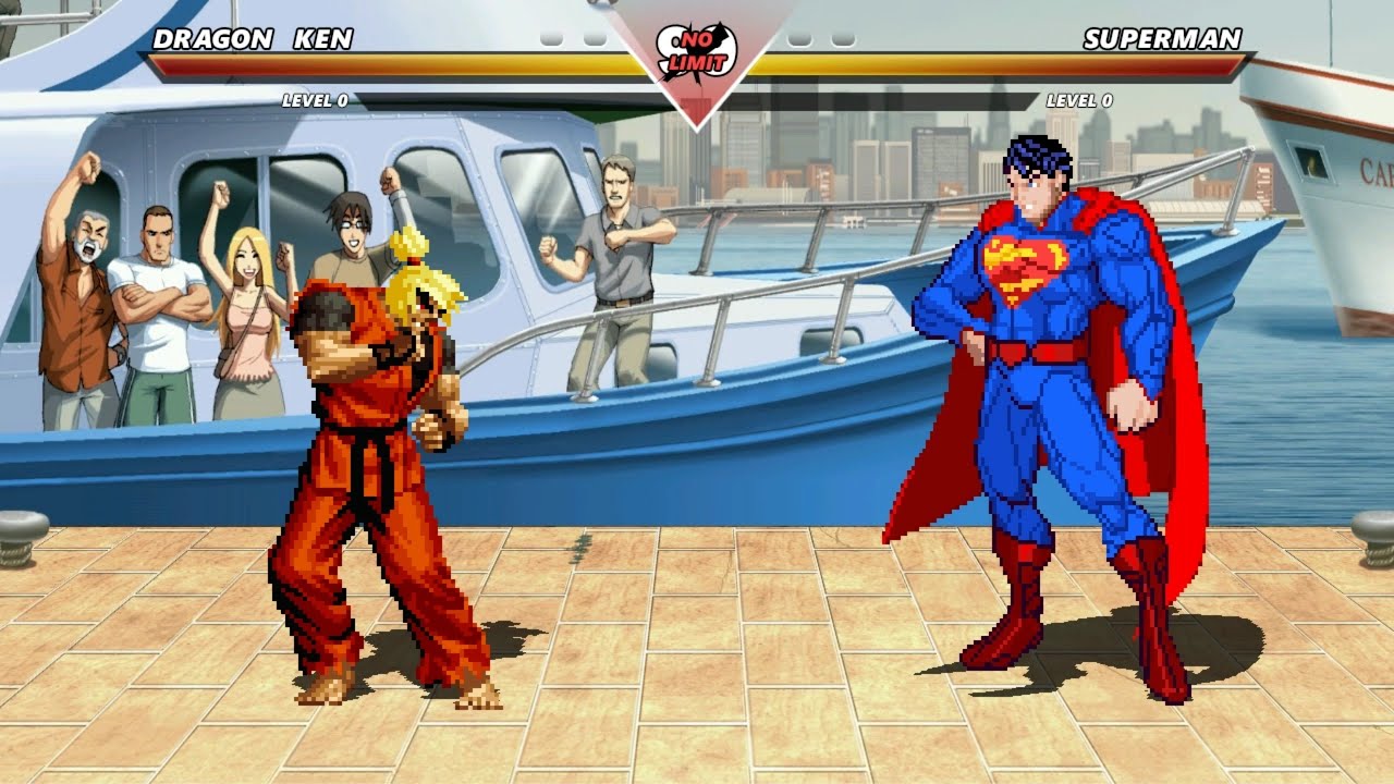 DRAGON KEN vs SUPERMAN - Highest Level Amazing Fight! - YouTube
