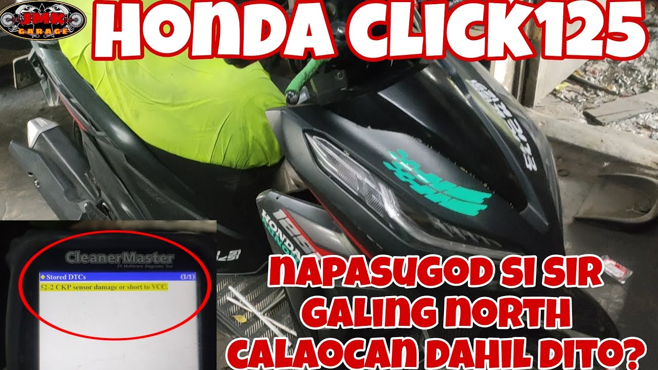 dahil sa check engine napasugod si sir galing north calaocan para ipagawa ang click125 - YouTube