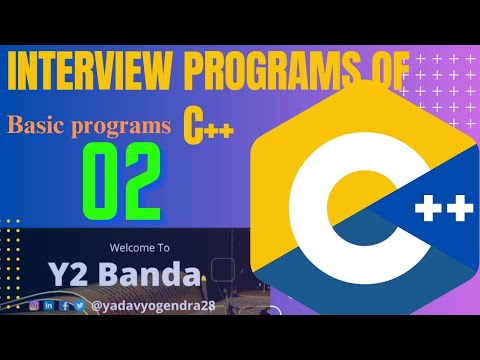 C++ Interview Programs|C++ Basic Program List|Programs|Coding | how to ...