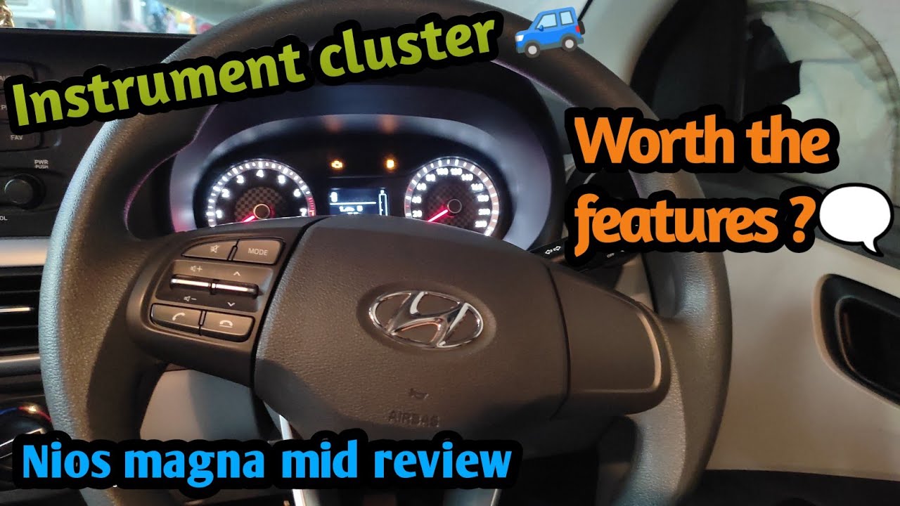 Grand I10 Nios magna 2022 instrumental cluster explanation | MID of ...