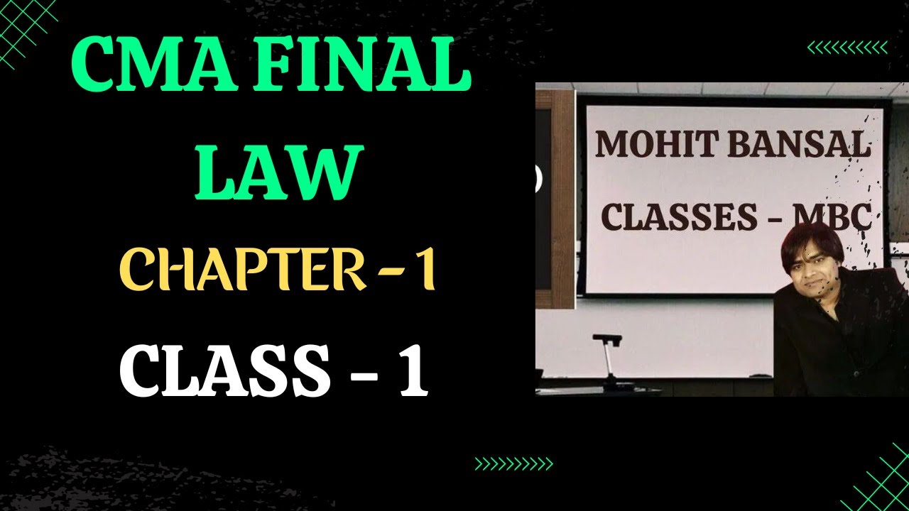 CMA FINAL - LAW || COMPANY FORMATION AND CONVERSION || CLASS 1 OF CMA ...