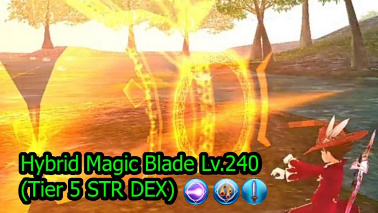 (Toram Online) - Real Hybrid Magic Blade Lv.240 w/Tier 5 Skill - YouTube