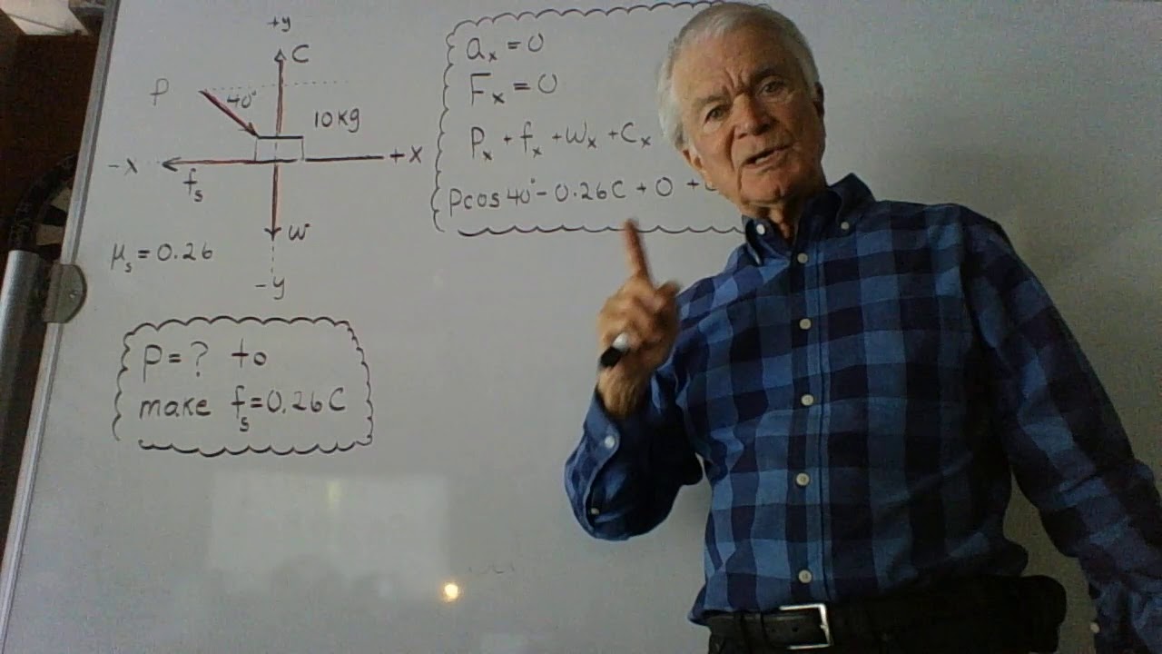 Static Friction Problem - YouTube