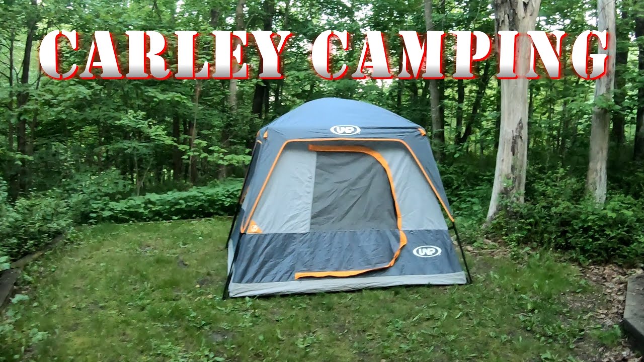 Out tent camping at Carley State Park near Plainview, Minnesota - YouTube