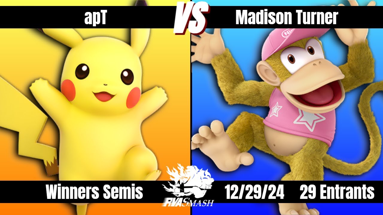 RVA Smash 158 | apT (Pikachu) vs Madison Turner (Diddy Kong) | Winners ...