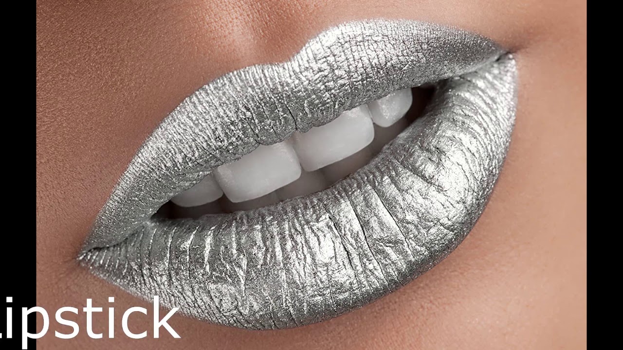 Amazing silver lipstick makeup look - YouTube