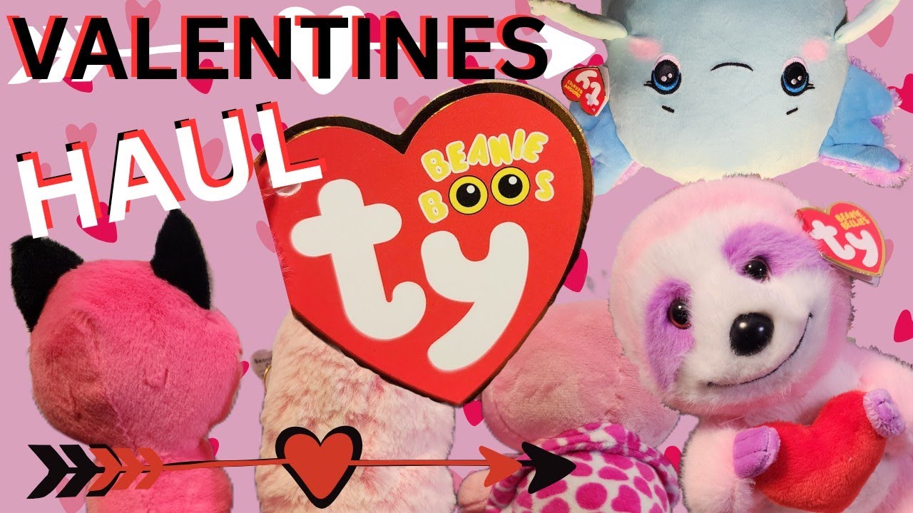 2025 New Valentines TY Beanie Boos Babies and Bellies Unboxing a Haul ...