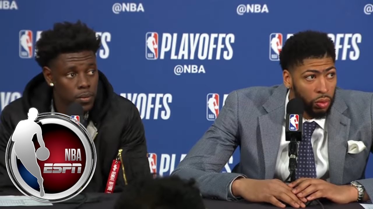 [FULL] Anthony Davis says first playoff win is ‘huge’ | NBA on ESPN ...