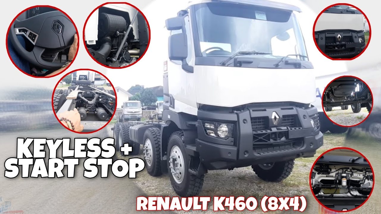 Review Truk Renault K460R8x4 Sudah Keyless Siap Ke Tambang - YouTube